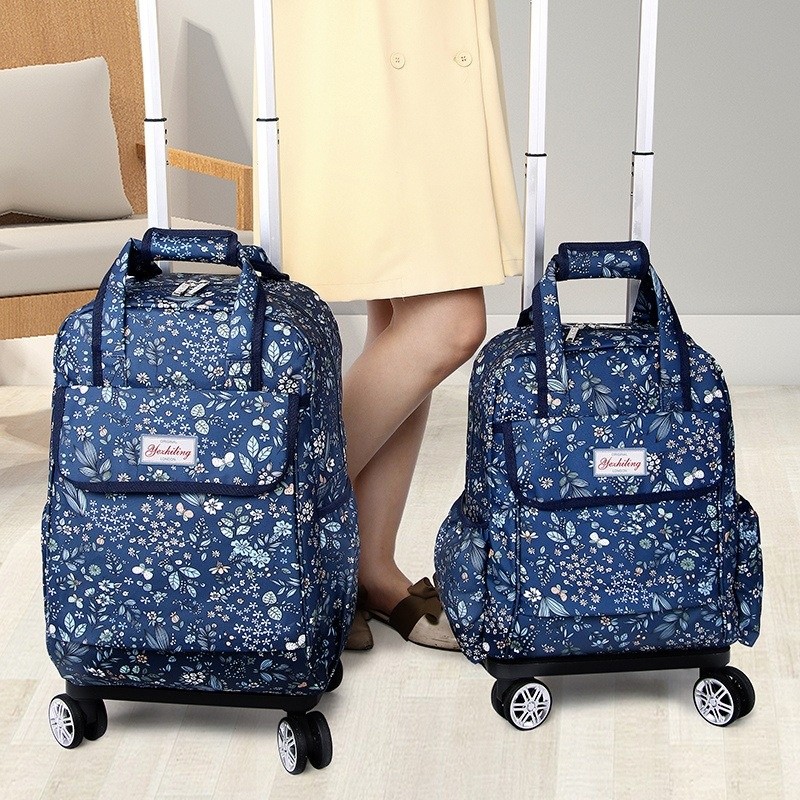 Backpack with 4 wheels rollers 360 degree trolley school bag boy girl ...