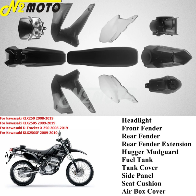 Full Body Fairing Kit For Kawasaki D-Tracker X KLX250 SF KLX250S w ...