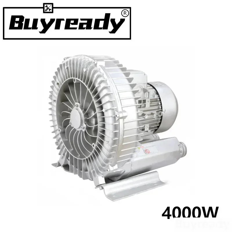 380V 4000W Vortex Blower Industrial High-pressure Air Pump Centrifugal ...
