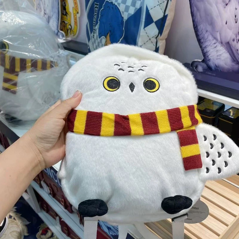 🔥现货🔥Influencer Hot-selling Hedwig Plush Backpack Cartoon Student Bag ...