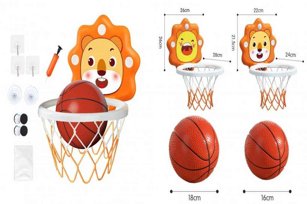 Indoor Toddler Basketball Set Easy-to-store Children Basketball Hoop ...