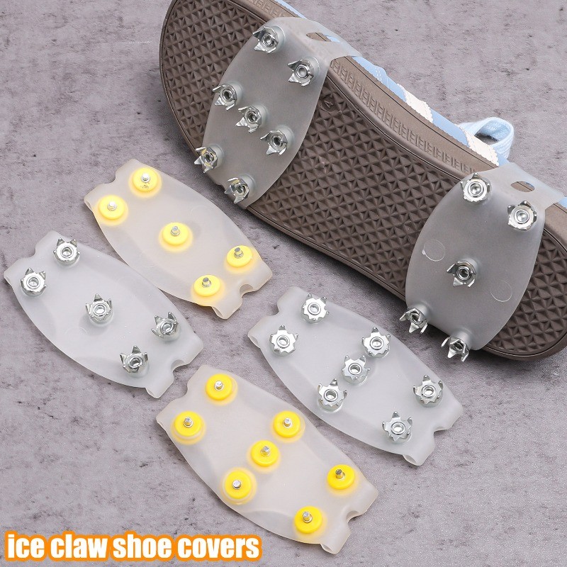 [ Featured ] Anti Slip Ice Claw Shoe Cover - Outdoor Chain Shoe Spikes ...