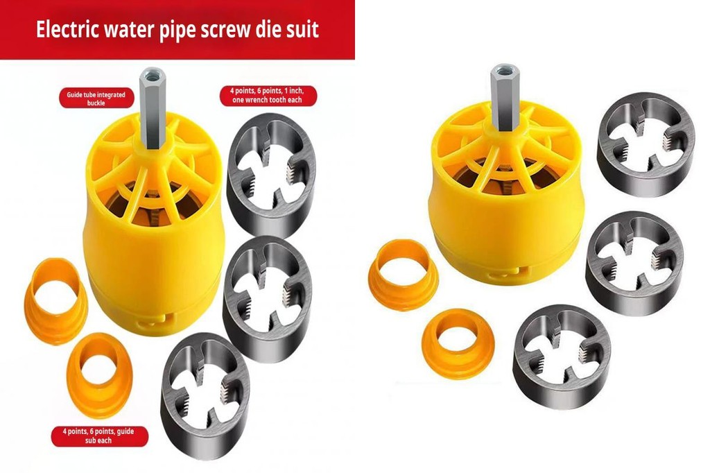 NM_ Pipe Threading Die Set Pvc Pipe Threading Tool Electric Drill Pvc ...