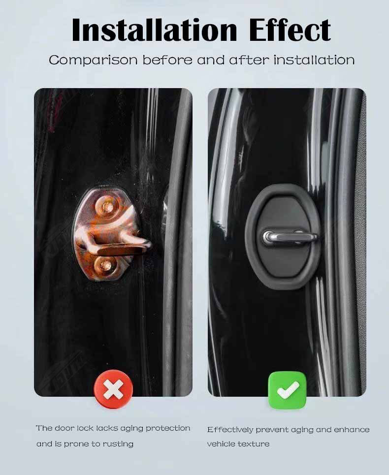 Toyota Car Door Lock Cover Protection Decoration Door Shock Pad ...