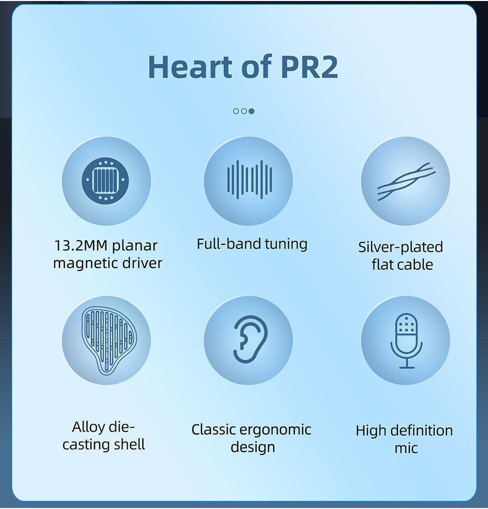 FAAEAL KZ x HBB PR2 Headset With Bluetooth Module 13.2mm Real Planar Magnetic Driver HiFi In-ear ...