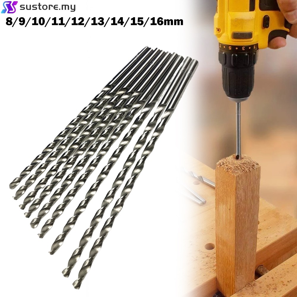[Super] 300mm Extra Long HSS Drill Bits For Soft Metal Wood Plastic ...