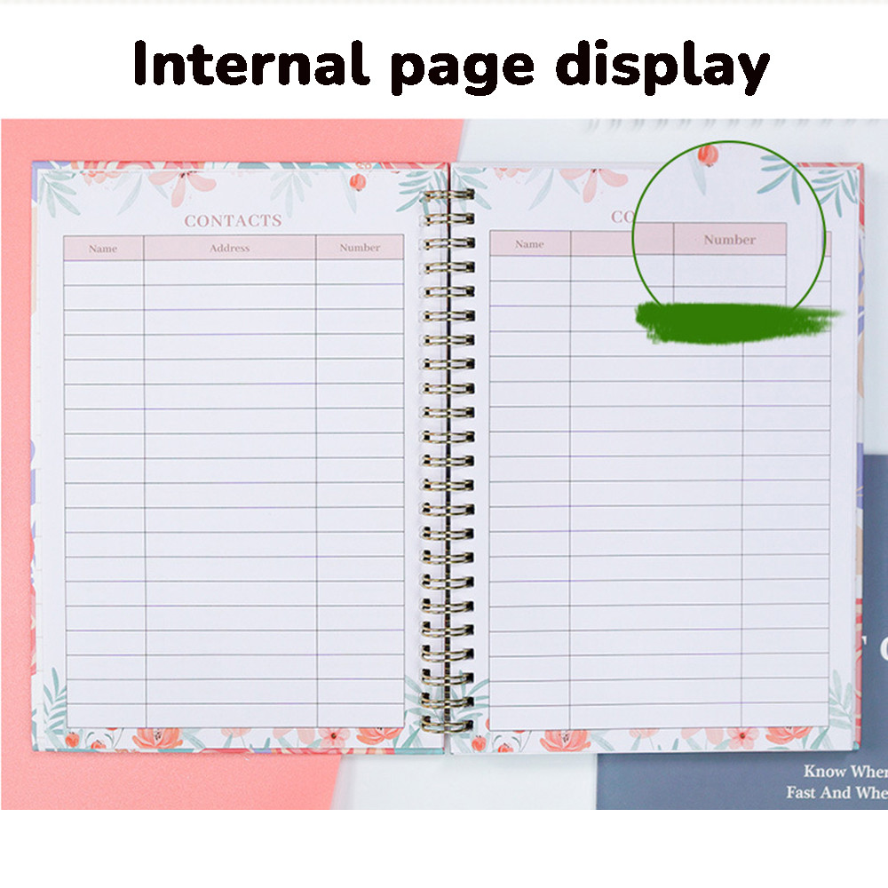 2025 Weekly Planner Spiral Notebook Notepad Daily Monthly Chedule ...