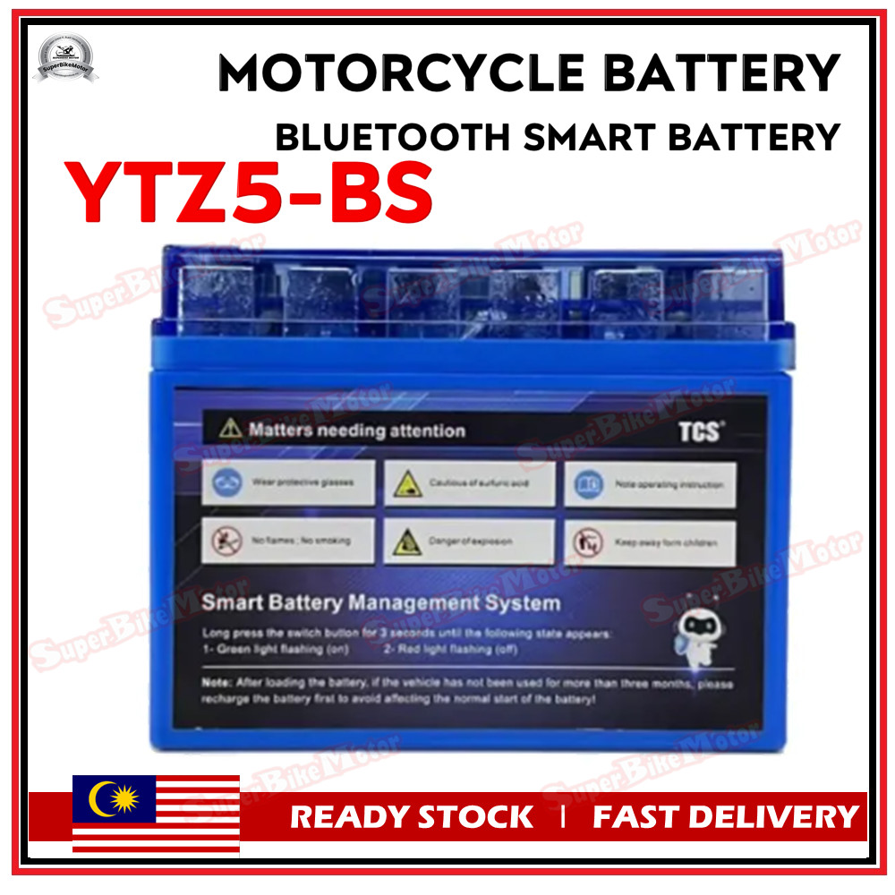 YTZ5S-BS SC64 [TCS] Motorcycle SMART Battery / Motorcycle Maintenance Free Battery - Y15 / LC135 ...