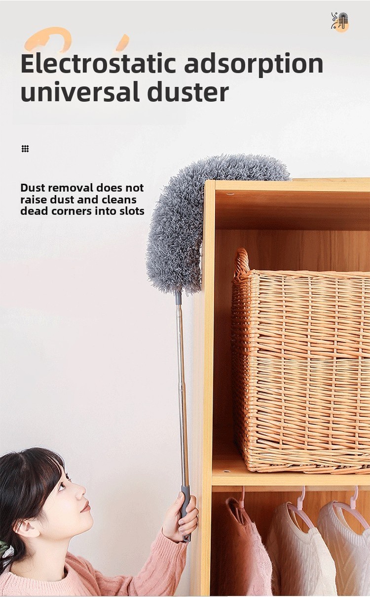 HOMENHOME Chicken feather duster with adjustable and elongated design ...