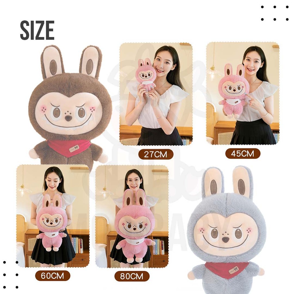 ⭐Moo Baby Boneka Labubu Besar Patung Labubu Big Labubu Soft Toy Labubu ...