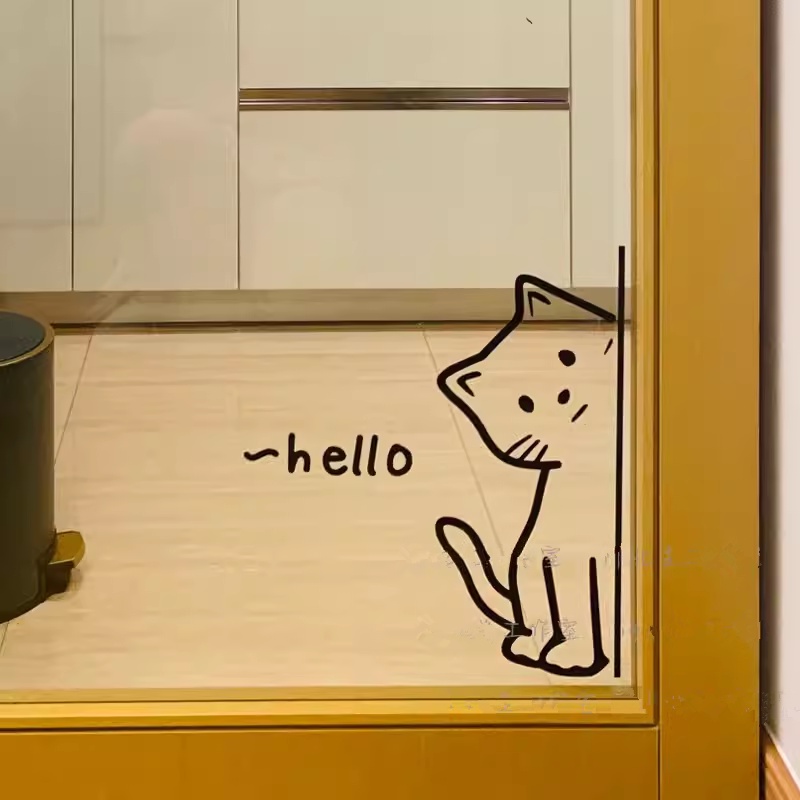 ((ready Stock) hello Cute Kitty Stickers Cafe Milk Tea Dessert Pet Shop ...