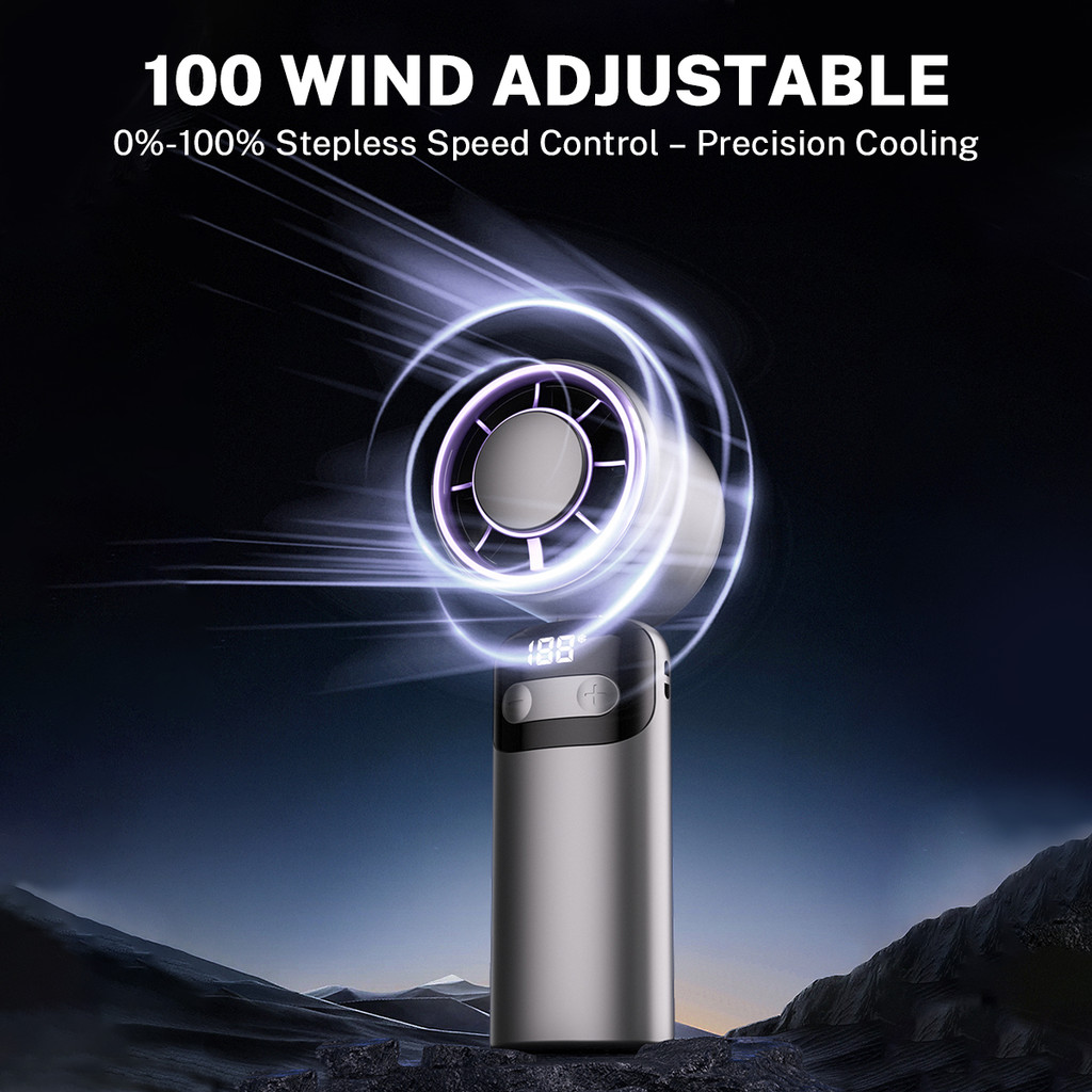 🔥24h delivery🔥 High Speed Mini Turbo Fan Cooling Portable Fan 100 Gear ...