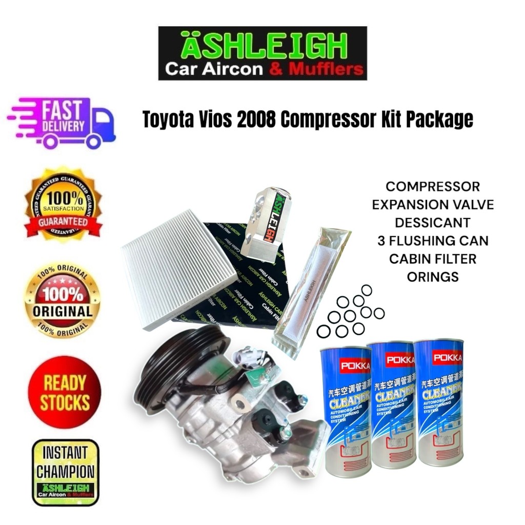 Toyota Vios 08-09 Batman Compressor Kit Package Car Aircon Parts Supplies Expansion Valve Filter ...
