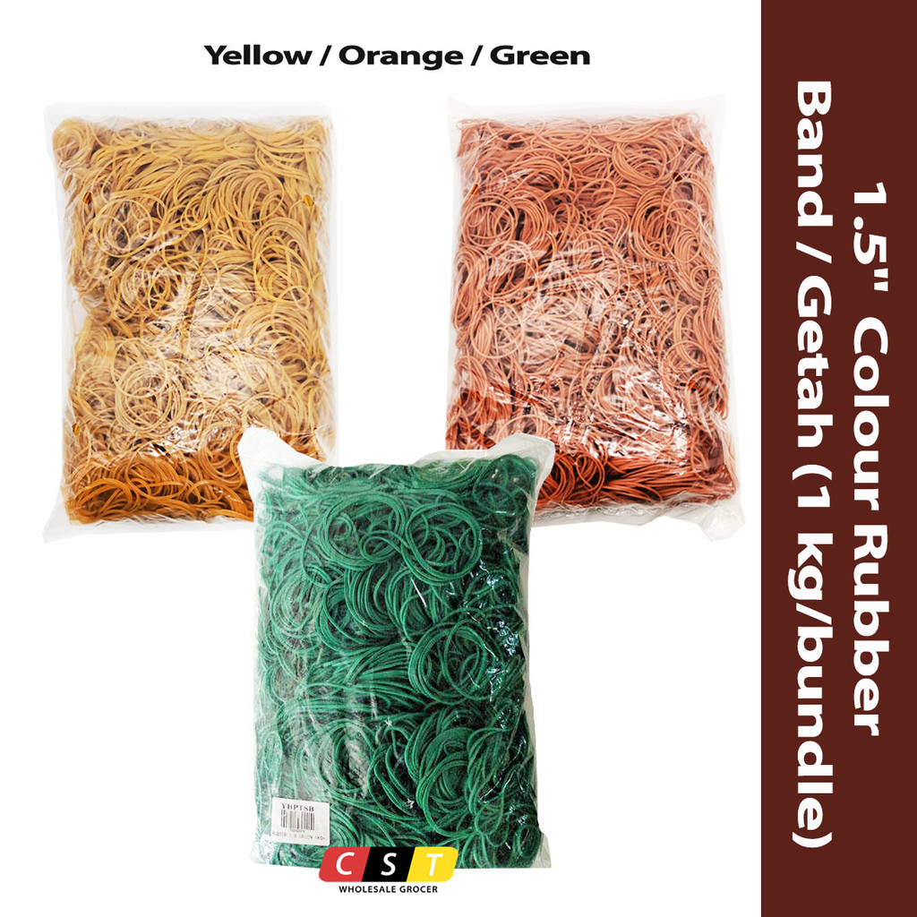 1.5" Colour Rubber Band / Getah (1 kg/bundle) | Shopee Malaysia