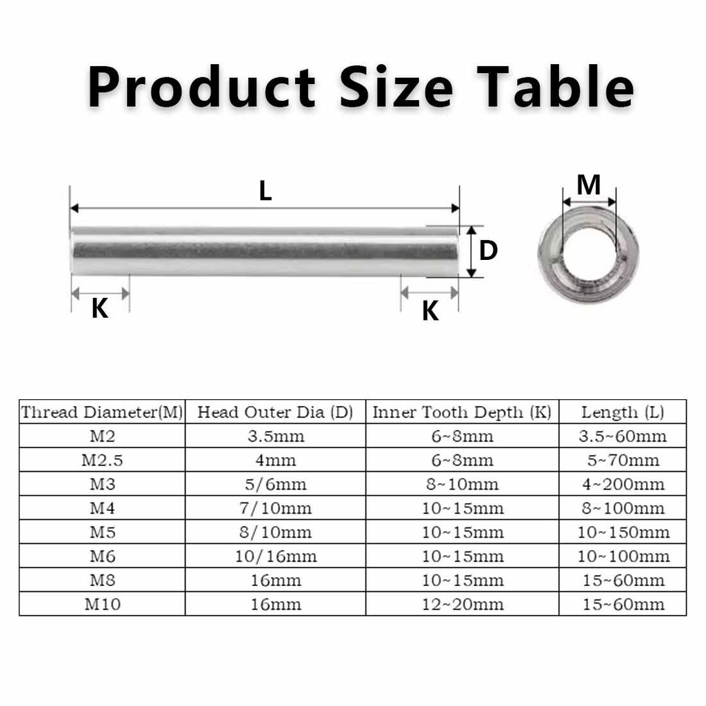 1pcs M4 OD7/10mm Aluminum Column Round Threaded Sleeve Stud Standoff ...