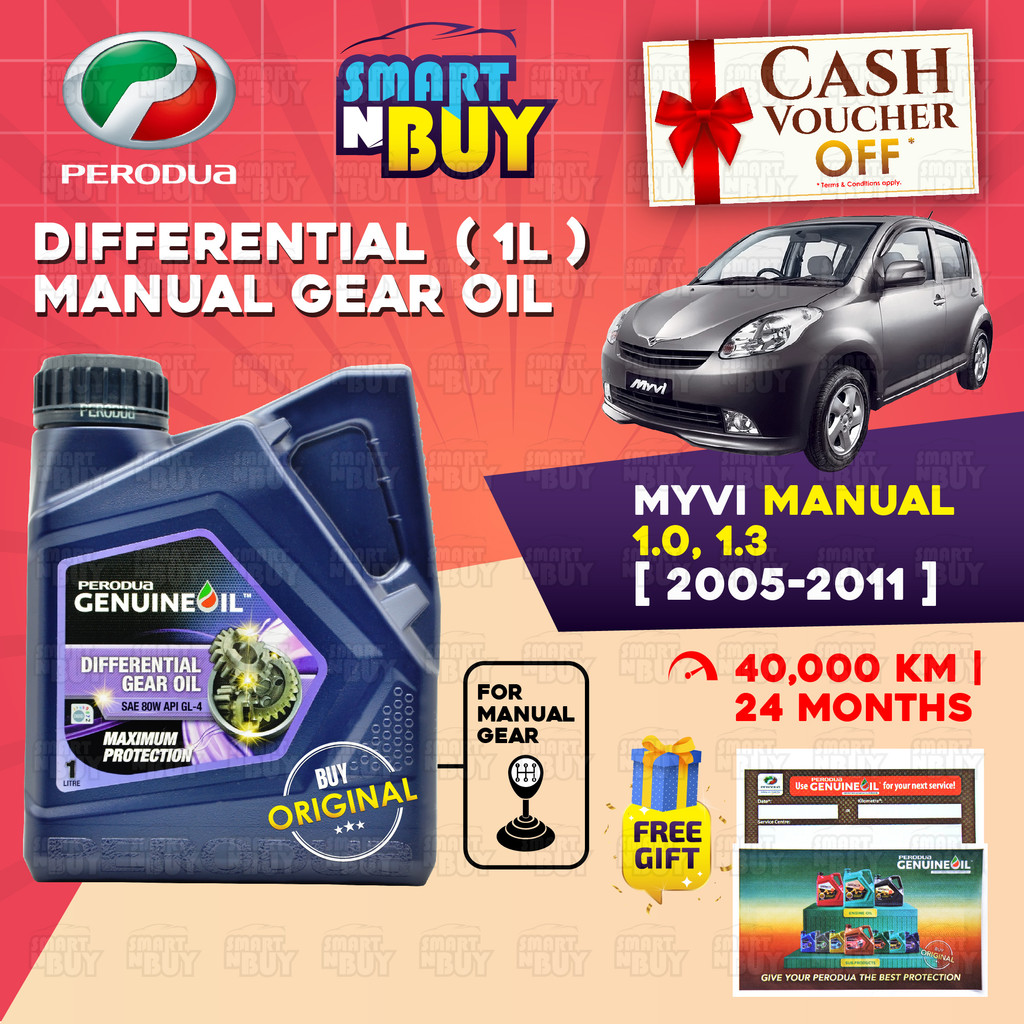 Perodua Gear Oil SAE GL4 Original Minyak Gearbox Manual Kereta Perodua ...