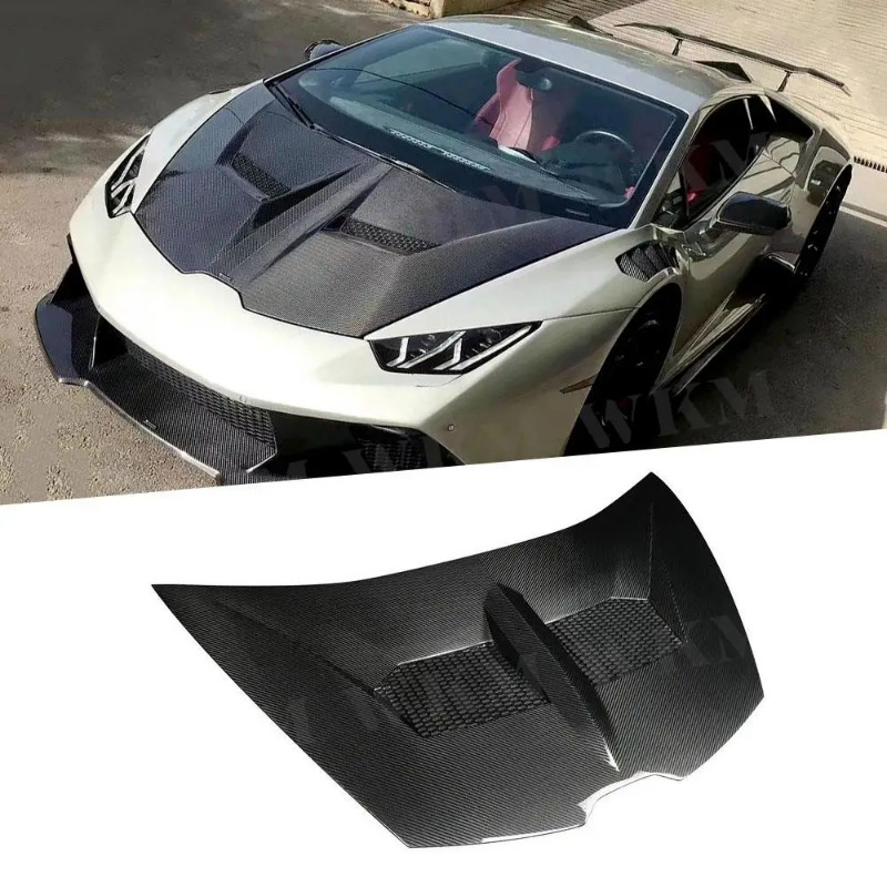 Carbon Fiber FRP Front Engine Hood Cover fit for Lamborghini Huracan ...
