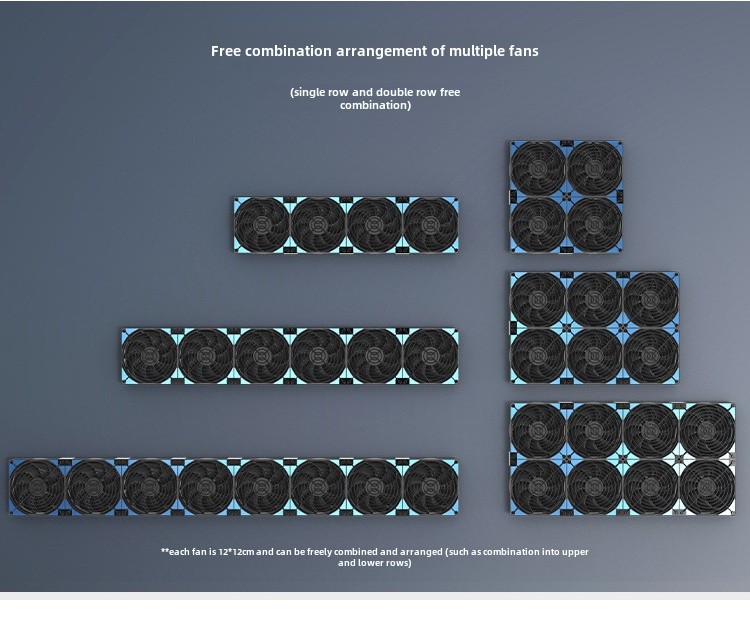 12cm Max Airflow Rate kipas ganas berkelajuan tinggi 220V kabinet ...