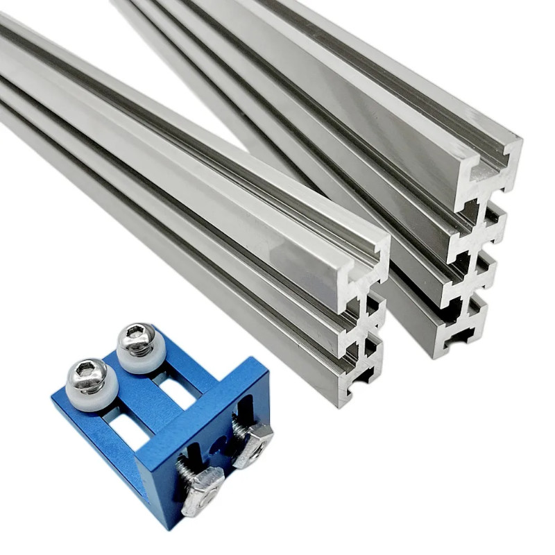 Multi Track T-Slot Profile Fence, Saw Table Sliding Push Block ...