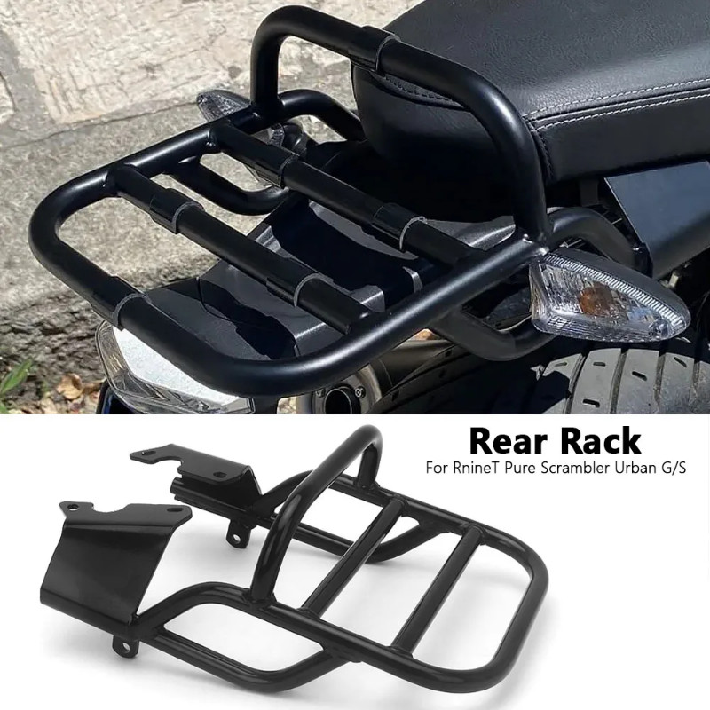 Motorcycle RNINET Rear Rack Luggage Holder Passenger Hand Rail Bar Grip ...