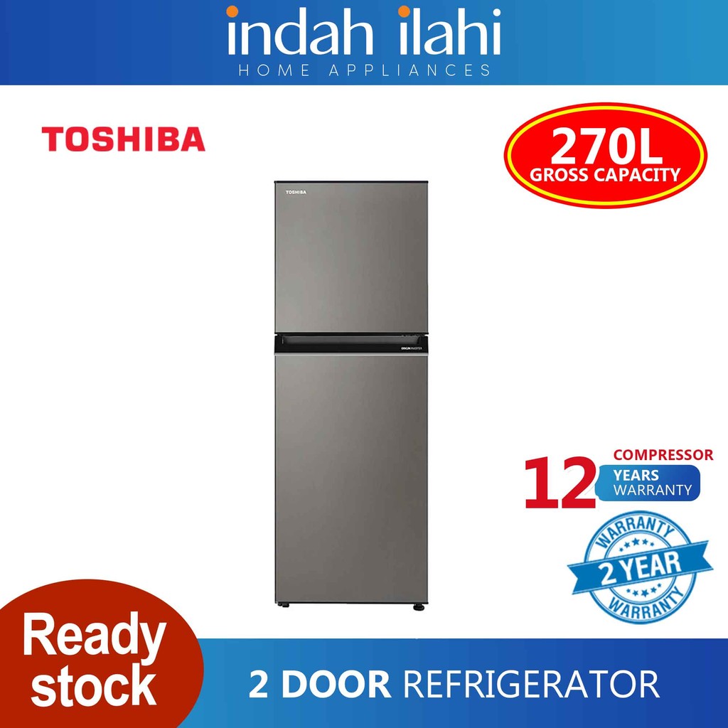 Toshiba 270L Refrigerator Inverter GR-RT300WE-PMY(DS) | Shopee Malaysia