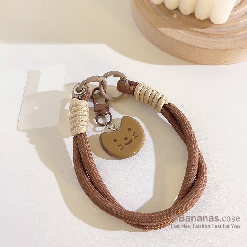 Black White Cat Phone Ring Phone Lanyard Key Lanyard Prevention Phone ...