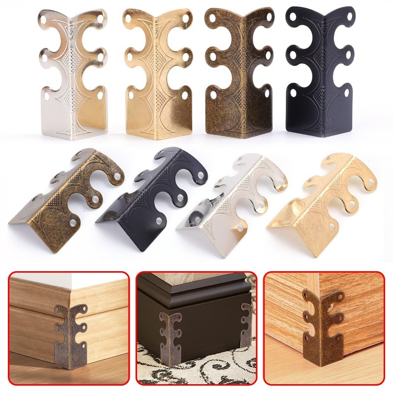 Vintage Base Board Corner Protectors - Triangle Carved Corner Protector ...