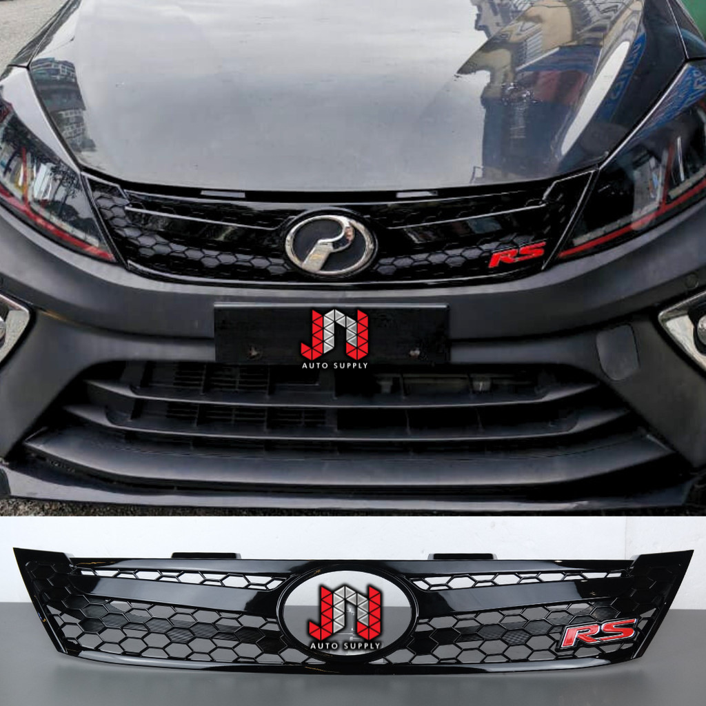 Perodua Myvi MG3 2018 - 2021 Front Grille Glossy Black Honey Comb ...