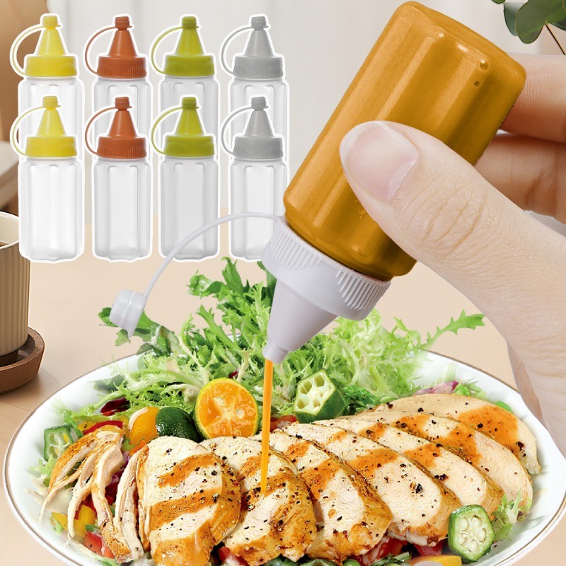 Ketchup Squeeze Bottle - Sauce Separate Bottle with Lids - BBQ Sauces ...