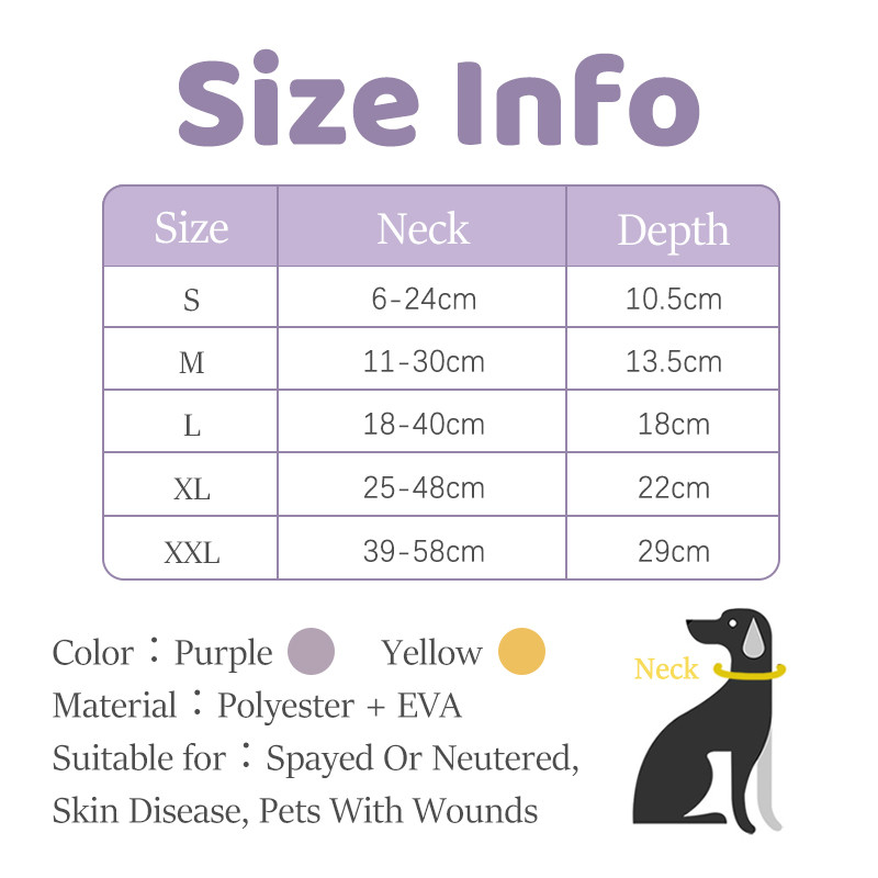 HamshMoc Lightweight Cat Cone Collar Adjustable Anti-Lick Dog ...