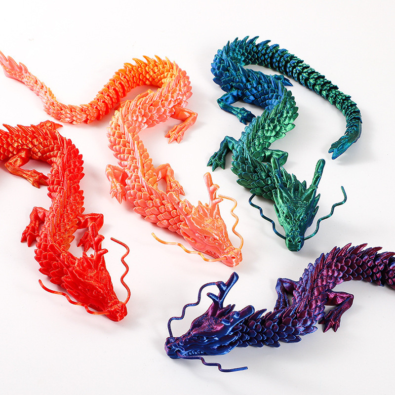New 3D Printed Chinese Dragon Decoration 3D Printed Flexible Hinge ...