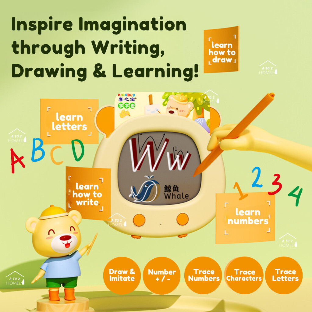 Chinese English Bilingual Flashcard Reader for Kids - Writing Drawing ...