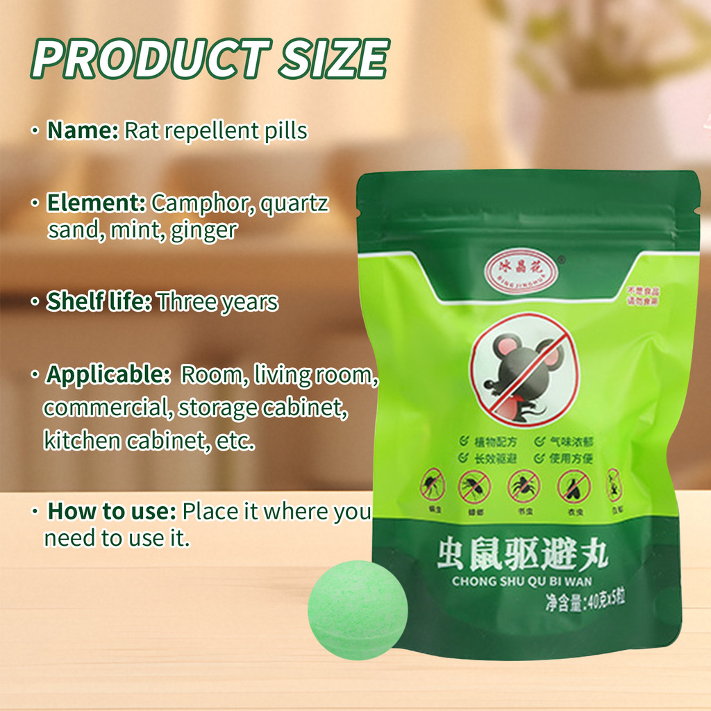 200g Penghalau Tikus Mouse Repellent Pills Long Lasting Insect ...