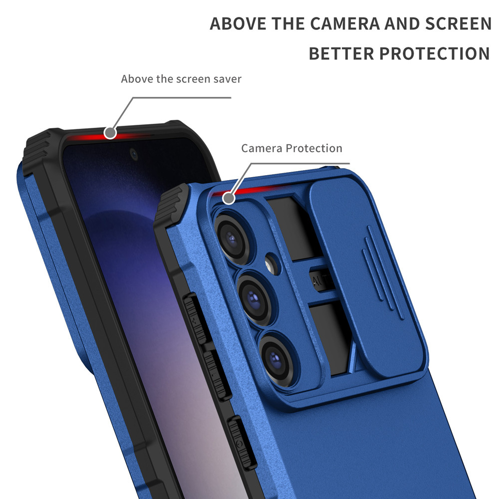 KEYSION Shockproof Armor Case for Samsung A56 A36 5G Slide Camera Lens ...