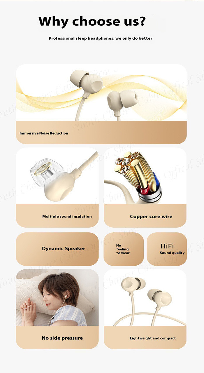 HiFi Sound Quality Music Earphones 3.5mm/Type C Liquid Silicone In Ear ...