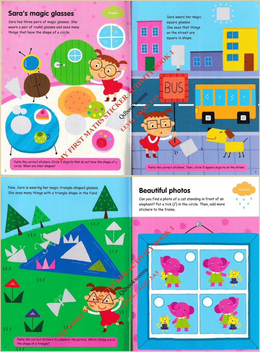 Early learning exercises MY FIRST MATHS STICKER ACTIVITY BOOK (LEVEL 2 ...