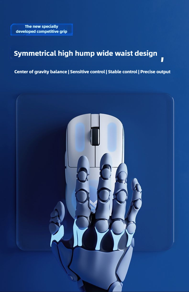 MCHOSE L7 E-sports Small Hand Mouse Three Mode Game Pro Wireless ...