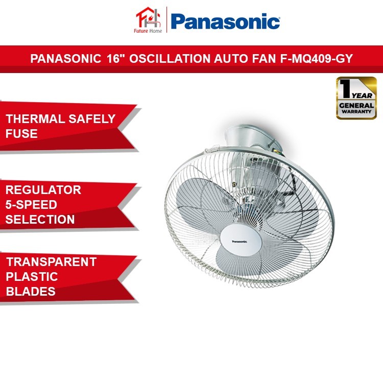 Panasonic 16" Oscillation Auto Fan F-MQ409-GY (White) | Shopee Malaysia