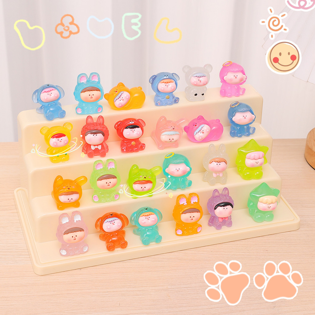 Creative Blind Box Art Toys Display Rack With Lids - Dustproof PET ...