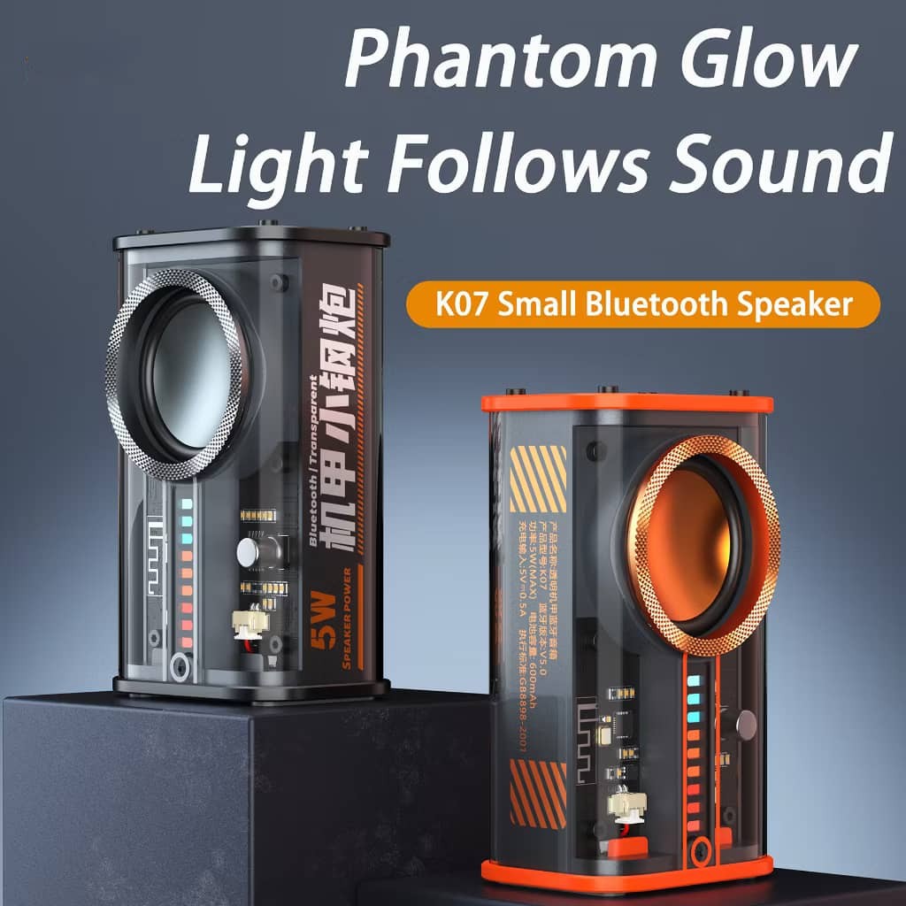 [Ready Stock] K07 Bluetooth Speaker Transparent Mech Audio Rhythm ...