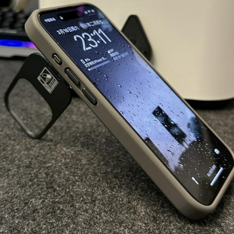 Luxury Magnetic Attraction Bracket Back Cover Shockproof Case with ...