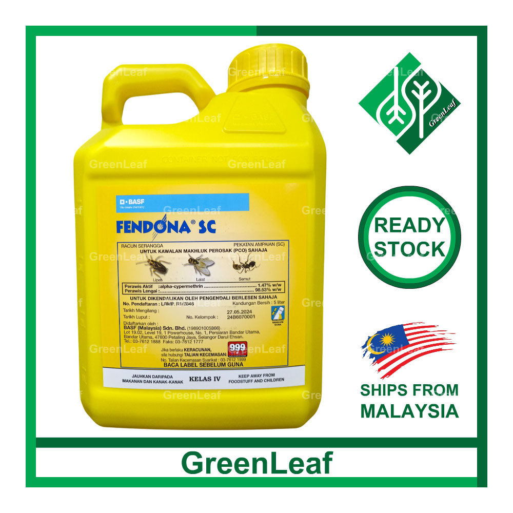 Fendona 5L SC Racun Serangga BASF Insecticide Alpha-Cypermethrin 1.47% ...