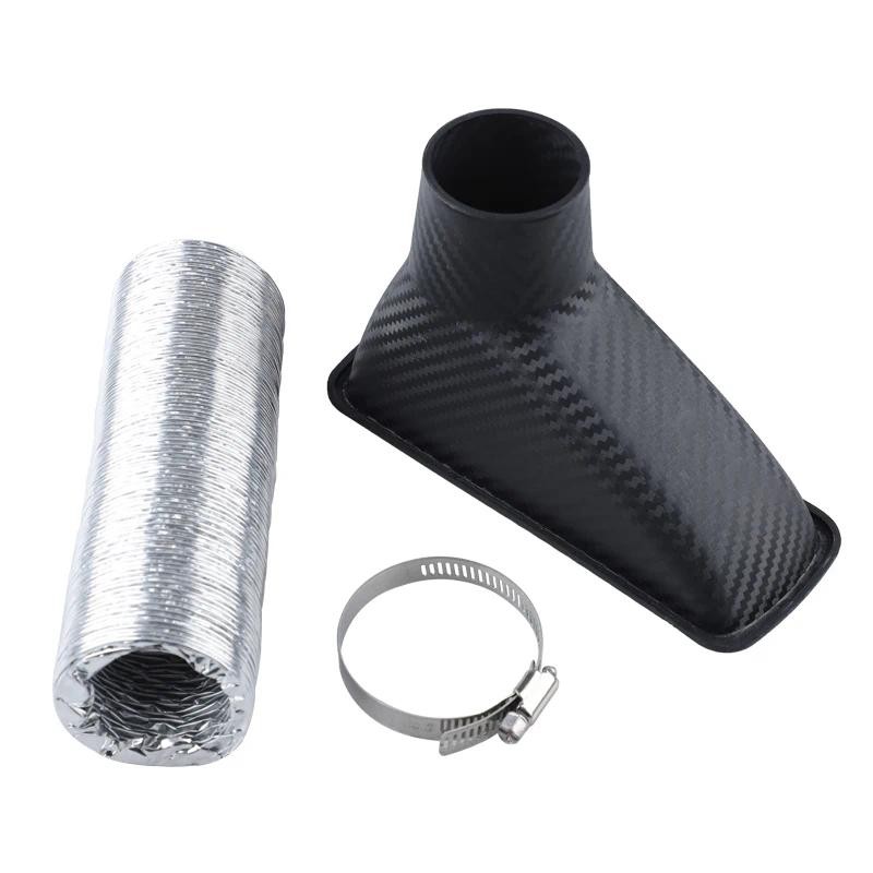 Air Intake Vent Car Front Bumper Grille Inlet Pipe Kit Injection System ...