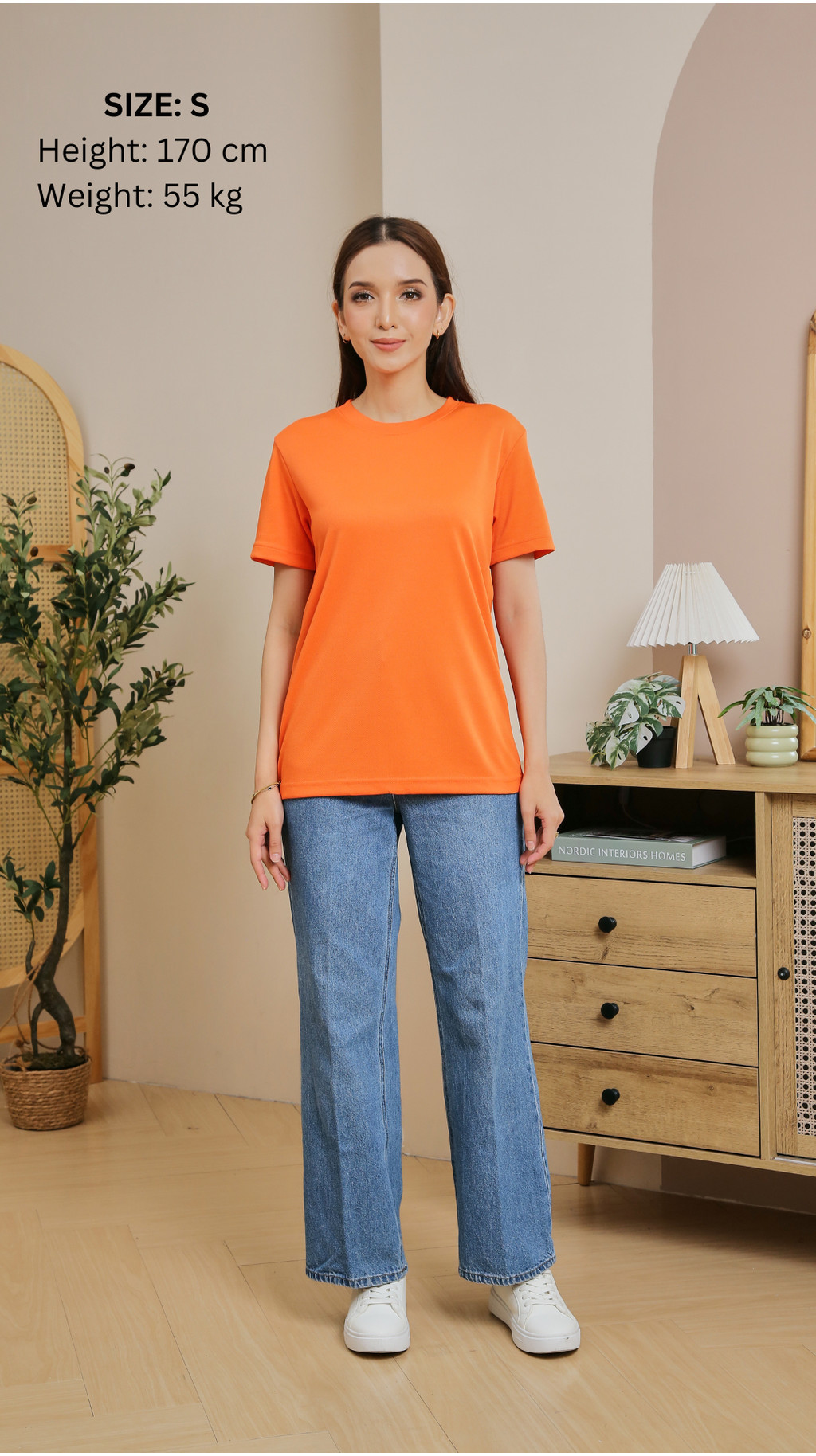 Boxy Baju Microfiber Unisex Dri Fit Leher Bulat Lengan Pendek ...