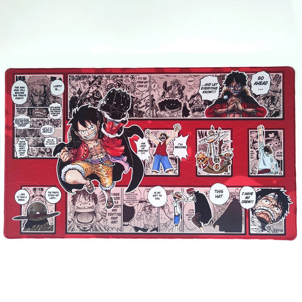 One Piece Playmat Monkey D. Luffy Ruffy - with Zones Playmat Game Mat TCG Haki Pirate King ...