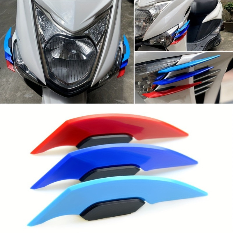 1pair Motorcycle Winglets - Aerodynamic Spoiler Wings with Adhesive ...