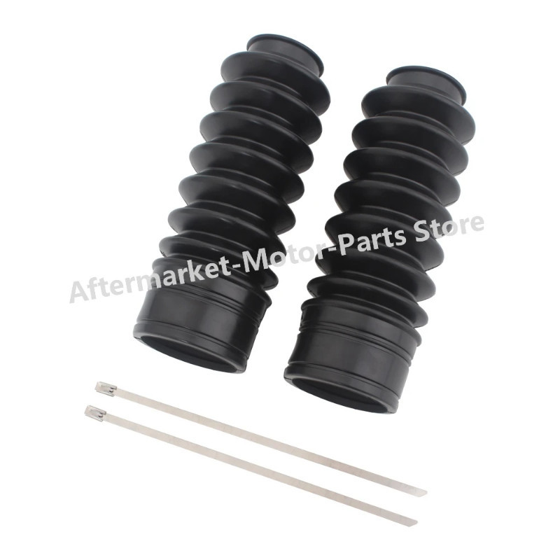 Motorcycle Rubber Front Fork Cover Gaiters Gators Boot Shock Absorber ...