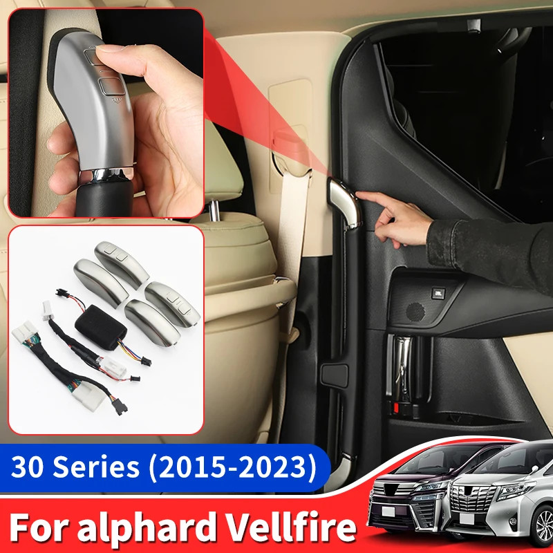Door Handle Auto Open Close Button For Toyota Alphard Vellfire 30 ...