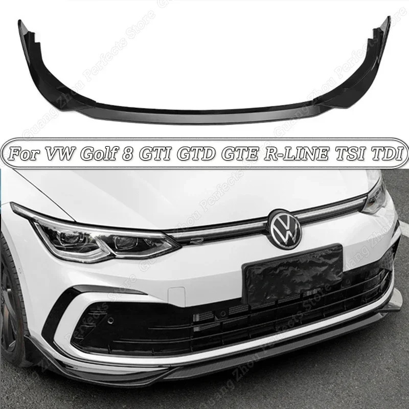Car Front Bumper Lip Body Kit Spoiler Canard Splitter Diffuser For VW ...