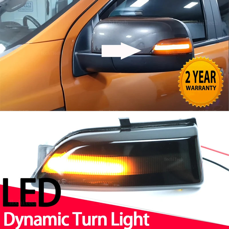 2x Dynamic Side Mirror Blinker Light LED Turn Signal Lamps For Ford ...